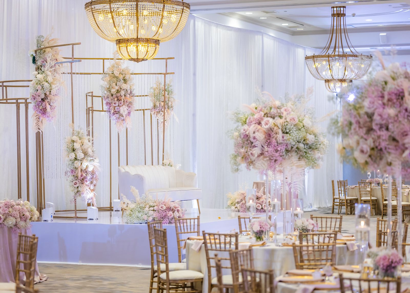 Pink & White Ombre Wedding JW Marriott Brickell